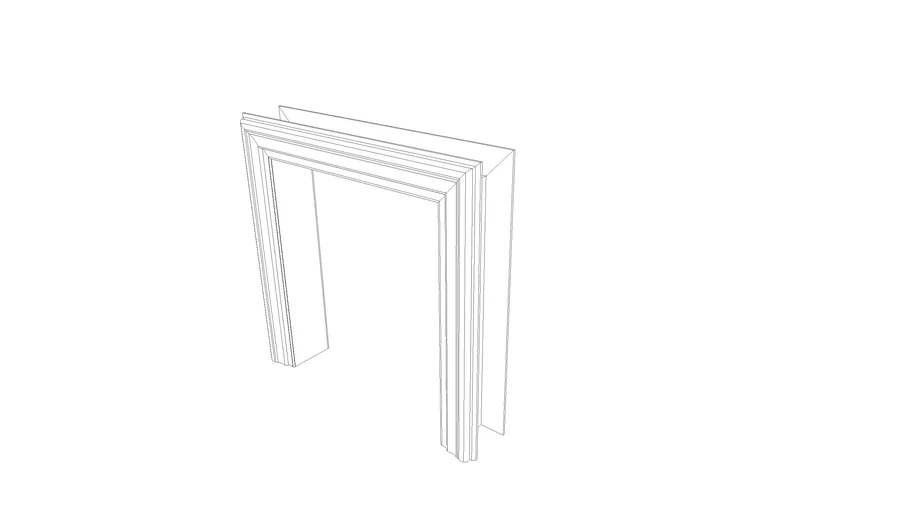 Routed Door Frame | 3D Warehouse