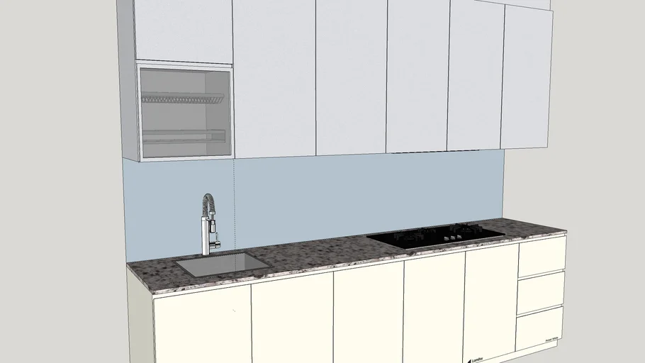 10FT HDB Kitchen Cabinet | 3D Warehouse