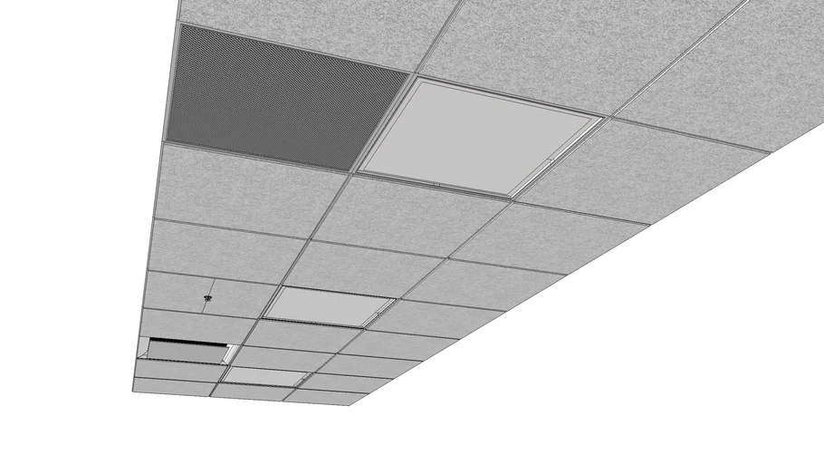 Ceiling tiles 2'x2' | 3D Warehouse