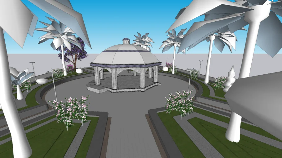 Quiosco Plaza Himno Nacional Tizayuca | 3D Warehouse