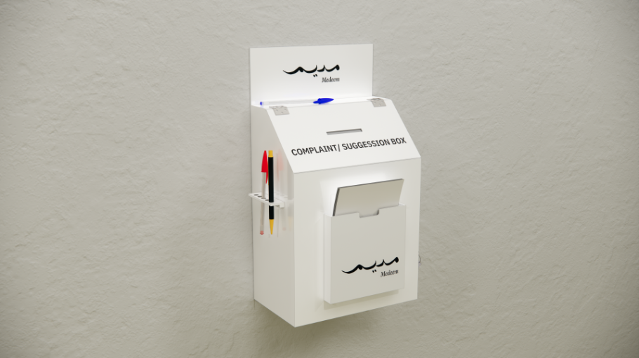 Wall-Mounted Complaint / Suggestion Box with Pen Holder & Paper Slot ...