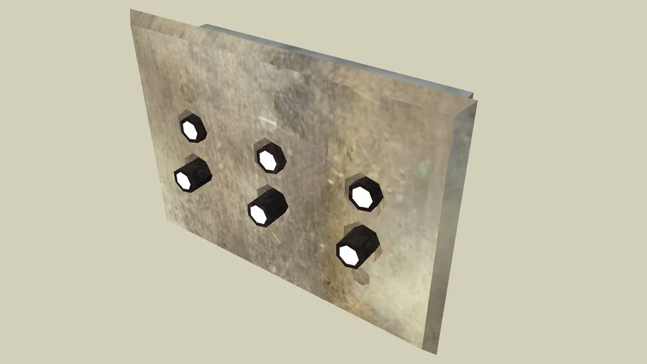 Push-Button Light Switch (3 Gang) | 3D Warehouse