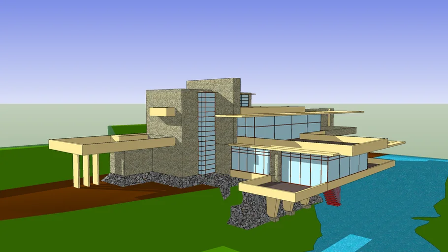 falling water | 3D Warehouse