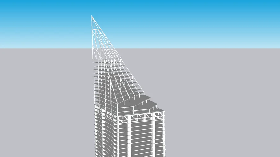 Skyscraper design #29 (structural model) | 3D Warehouse