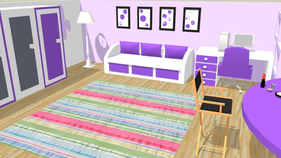 bedroom purple | 3D Warehouse