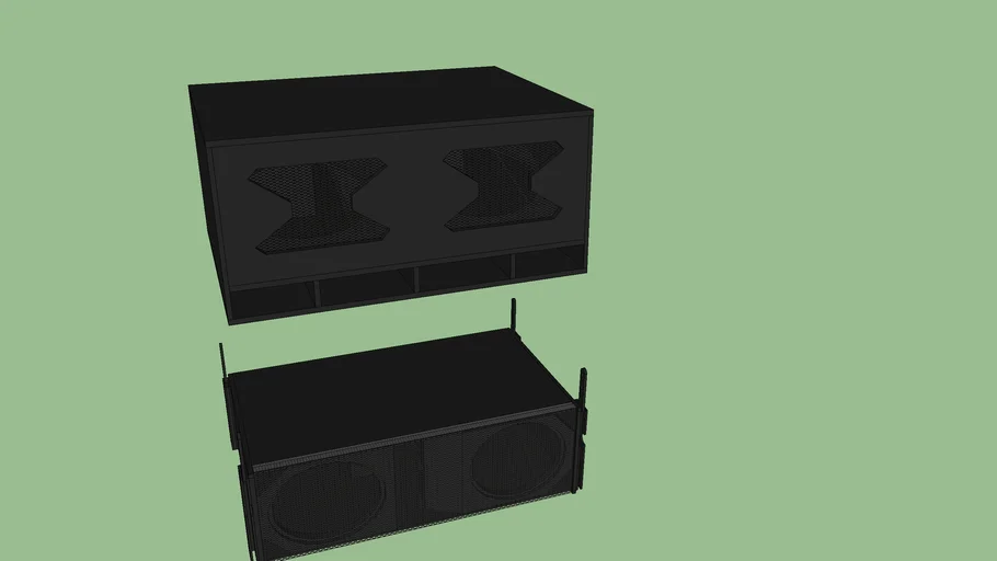 caixa line array e sub | 3D Warehouse