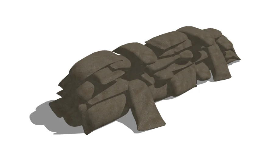Sandbag stack #1 | 3D Warehouse