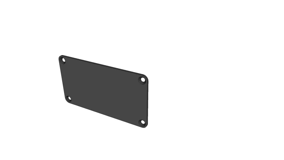 Hammond 1455K1201BK Cover Bot | 3D Warehouse