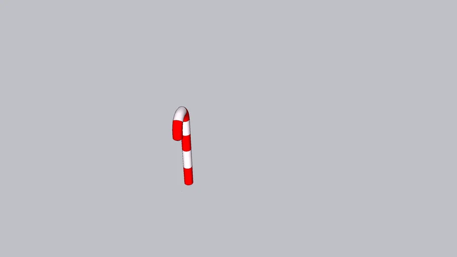 Candy Cane Bastón De Caramelo 3d Warehouse