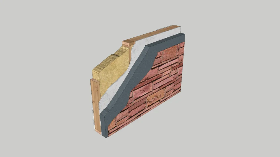 Pared exterior de la casa prefabricada TIPO2 | 3D Warehouse