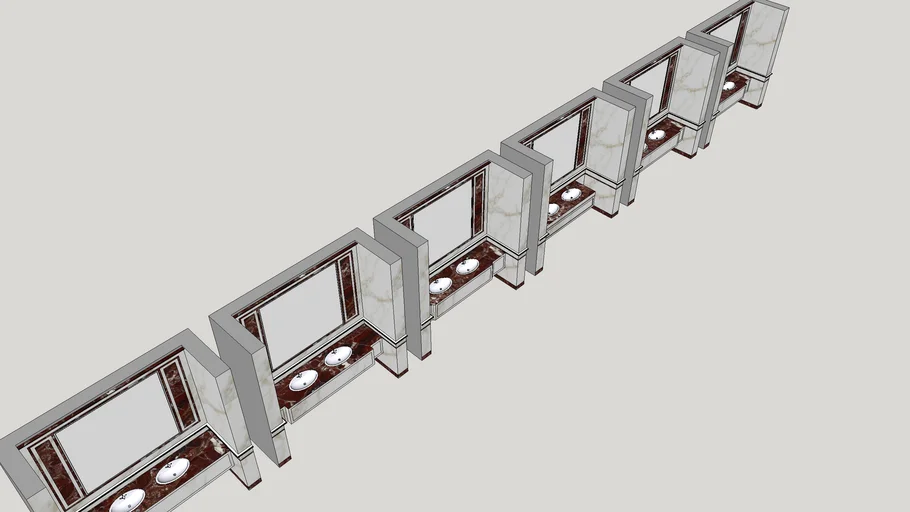 Wash Basin Counter | 3D Warehouse