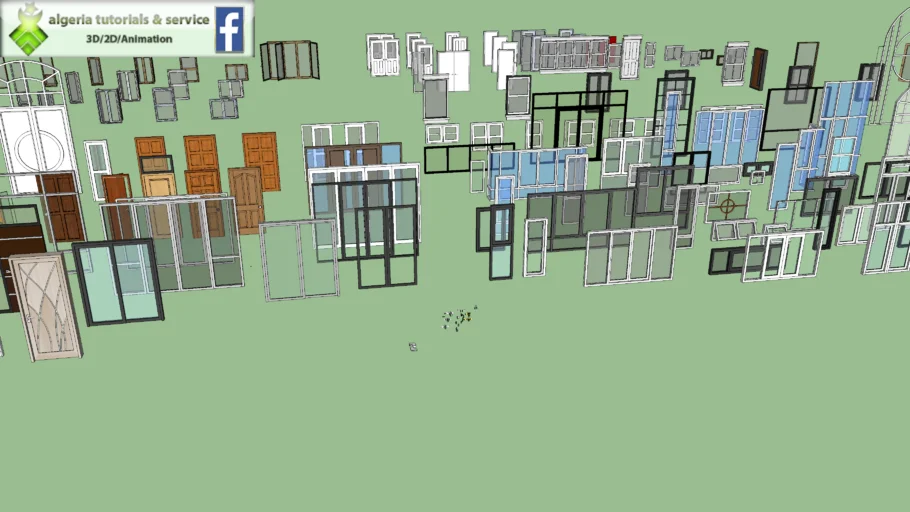 door window pack | 3D Warehouse