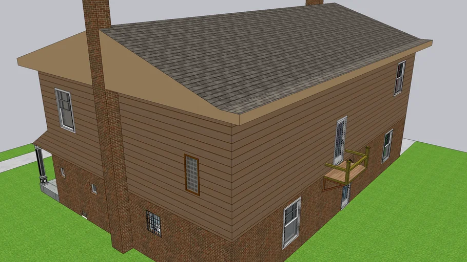 standard 2 story house version 1 | 3D Warehouse