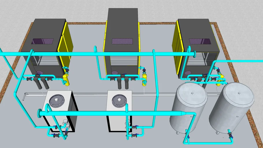 compressor room layout | 3D Warehouse