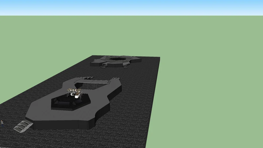 metallica cuninng stuns escenario - stage | 3D Warehouse