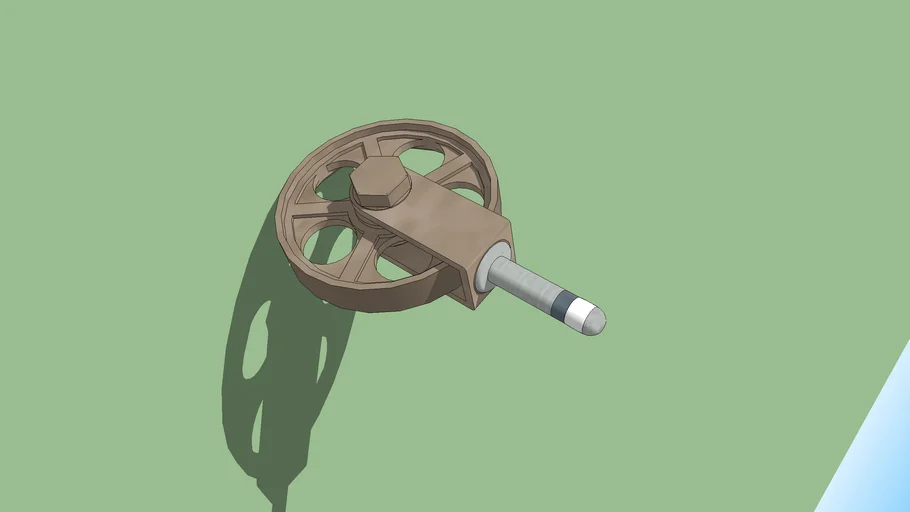 Metal Handtruck Caster | 3D Warehouse
