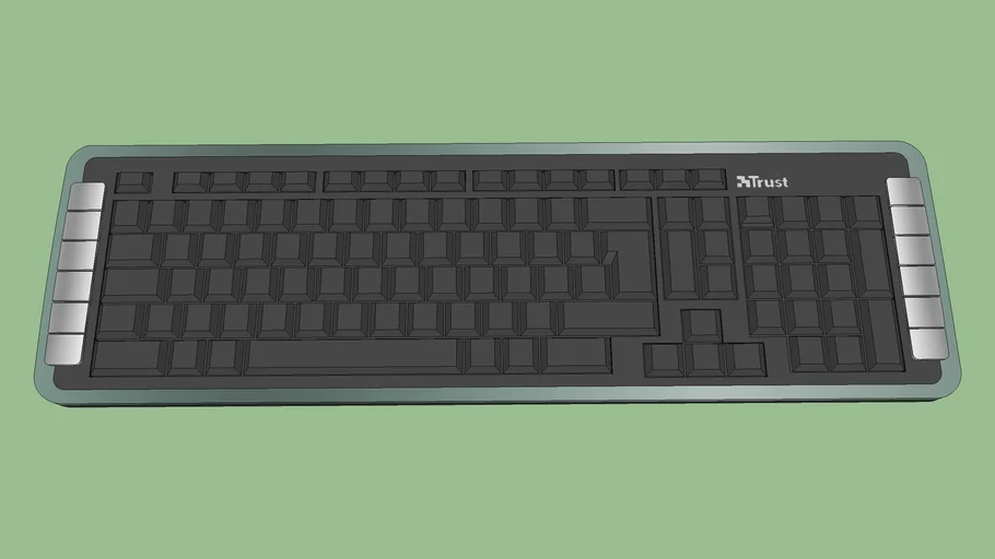 Trust Wireless Keyboard | 3D Warehouse