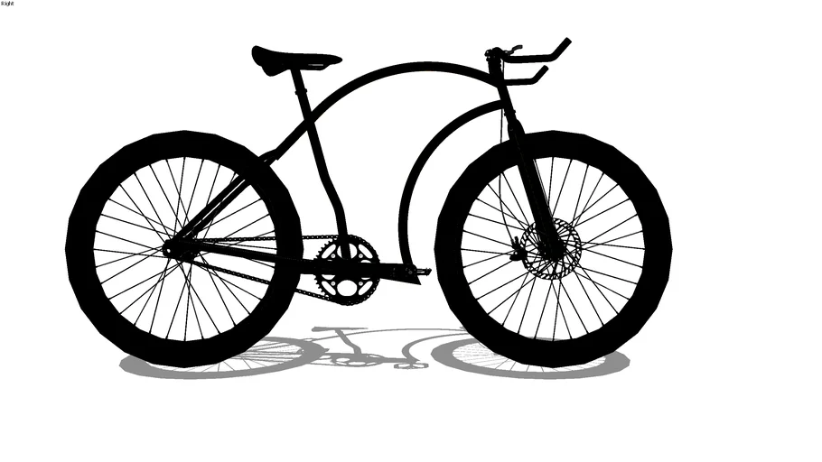 City Fat Bull Black bike | 3D Warehouse