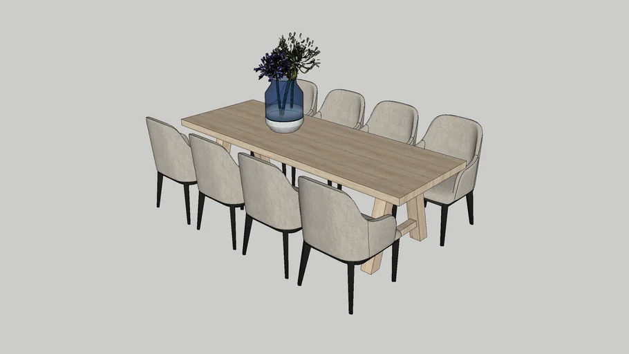 Eettafel 8p | 3D Warehouse