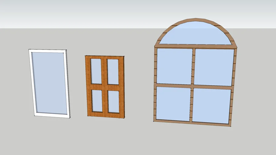 3 different windows | 3D Warehouse