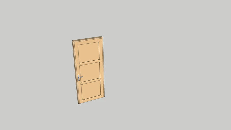Porte intérieure 83 x 204 | 3D Warehouse