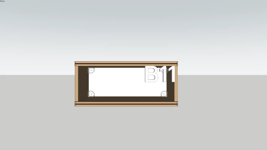 B11-ROCKA 60CM Wall Shelf - SAND | 3D Warehouse