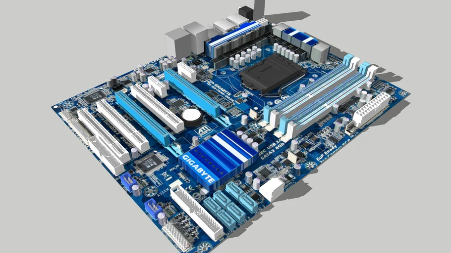 Gigabyte P55A-UD3R | 3D Warehouse