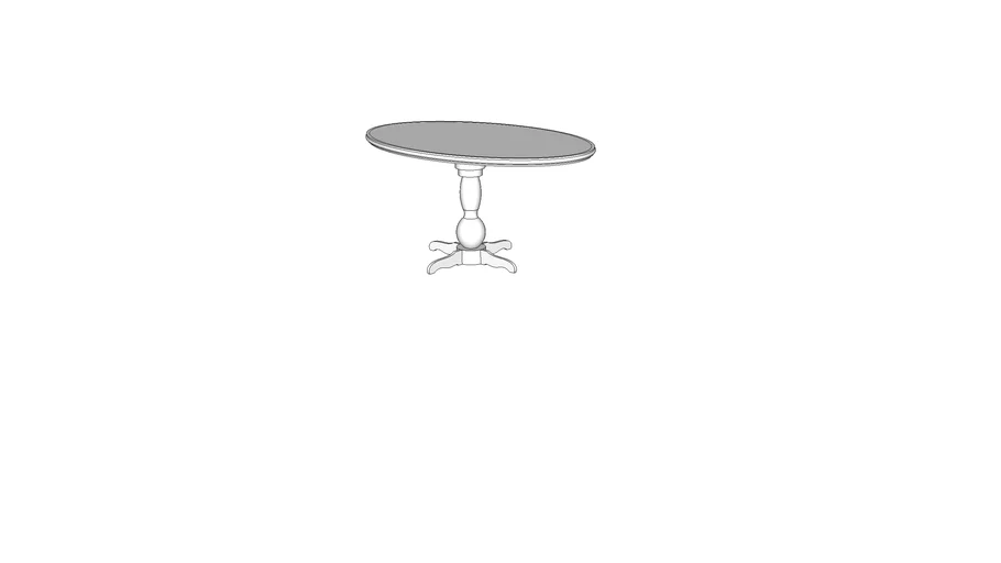 Dining table oval | 3D Warehouse