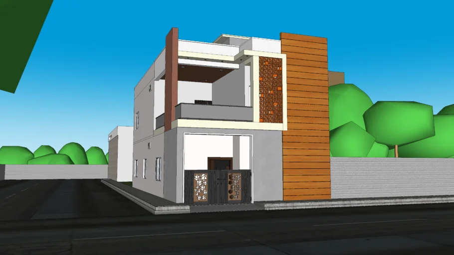 House Front Elevation | 3D Warehouse