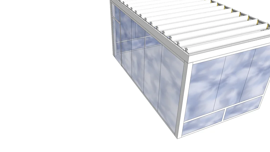 Louvered Roof With Glass Walls | 3D Warehouse