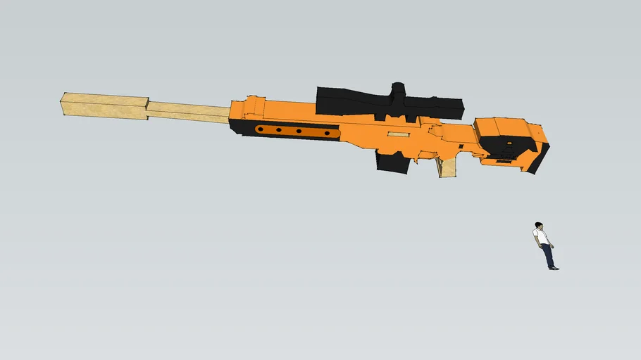 Intervention Sniper Rifle | 3D Warehouse