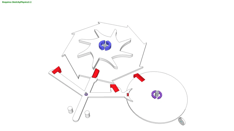 Coaxial Escapement (Sketchyphysics) | 3D Warehouse