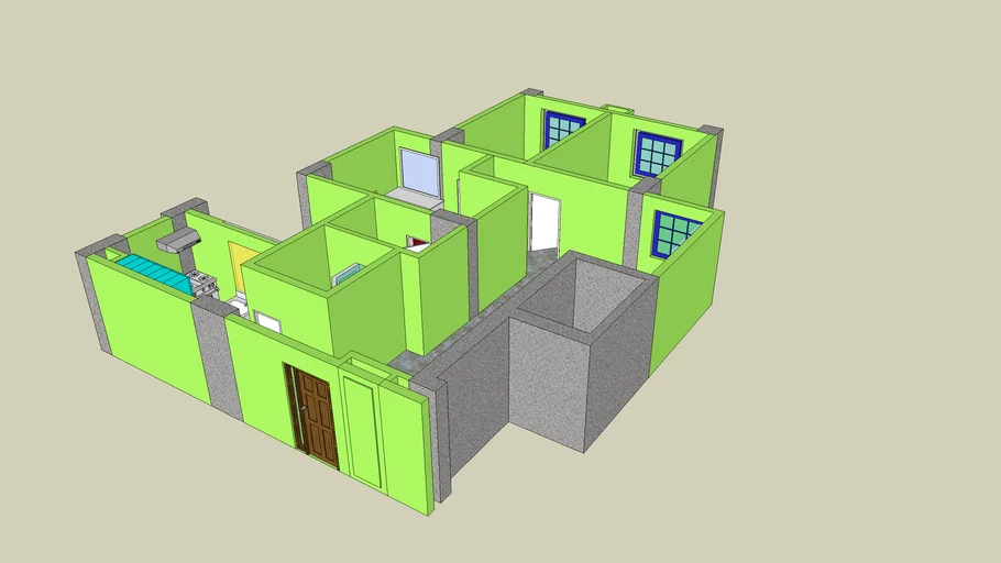 4RM HDB Flat | 3D Warehouse