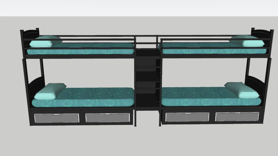 Double Deck Bed 3 | 3D Warehouse
