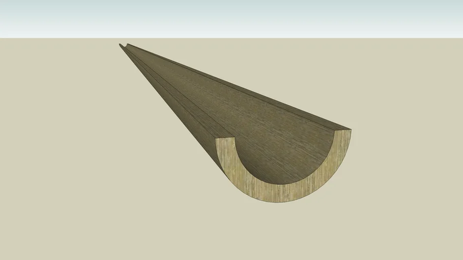 Wooden gutter | 3D Warehouse