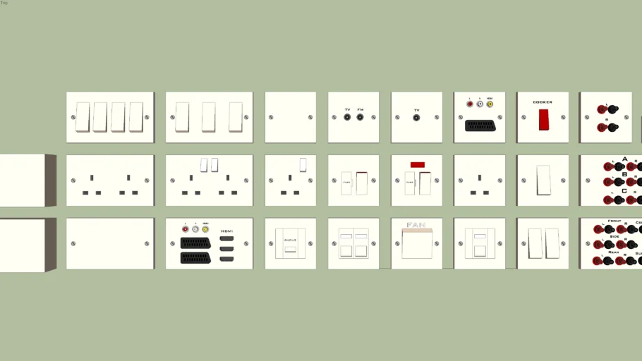 UK Electrical Fittings | 3D Warehouse