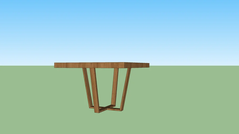 Uves Square Table | 3D Warehouse