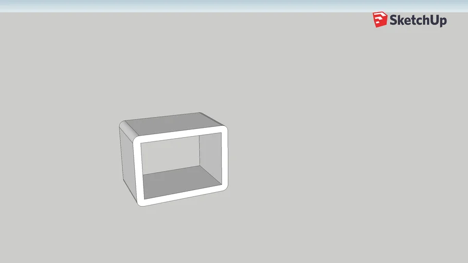 Simple Rounded Shelf | 3D Warehouse