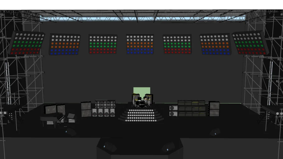 Queen The Game Tour Stage | 3D Warehouse