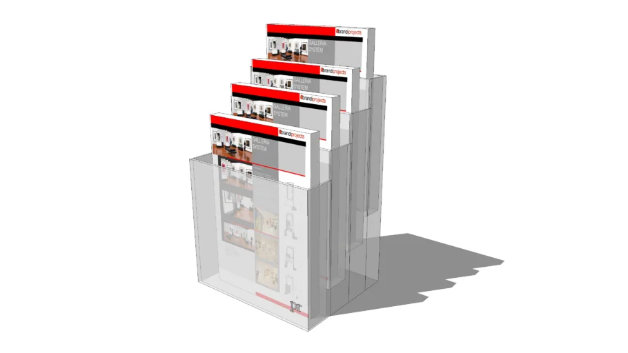 Brochure rack | 3D Warehouse