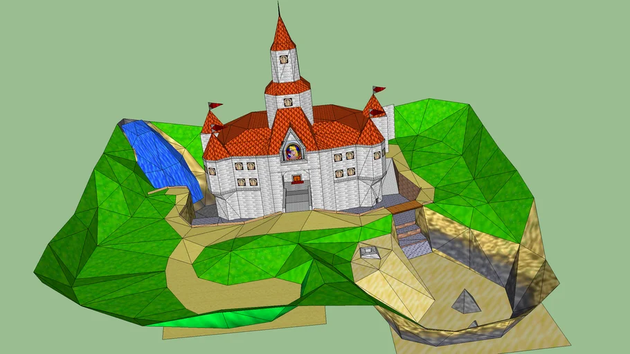 SM64 Peaches castle | 3D Warehouse