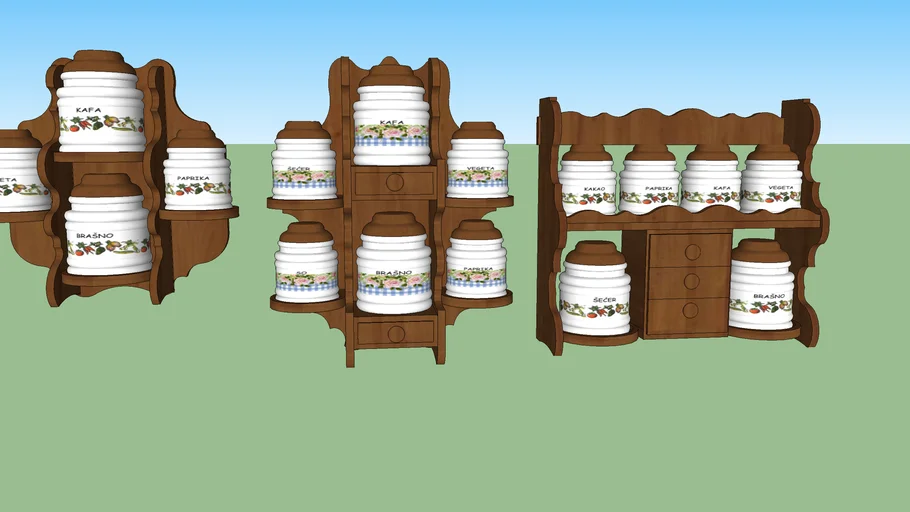 Spice rack - Posuda za zacin | 3D Warehouse