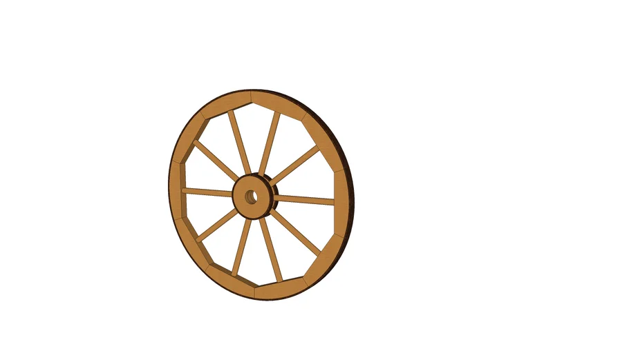 Wooden wheel | 3D Warehouse
