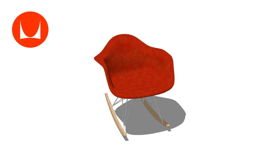 Eames Molded Plastic Rocking Chair | 3D Warehouse