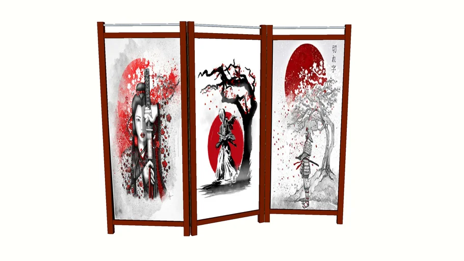 Japanese screen | 3D Warehouse