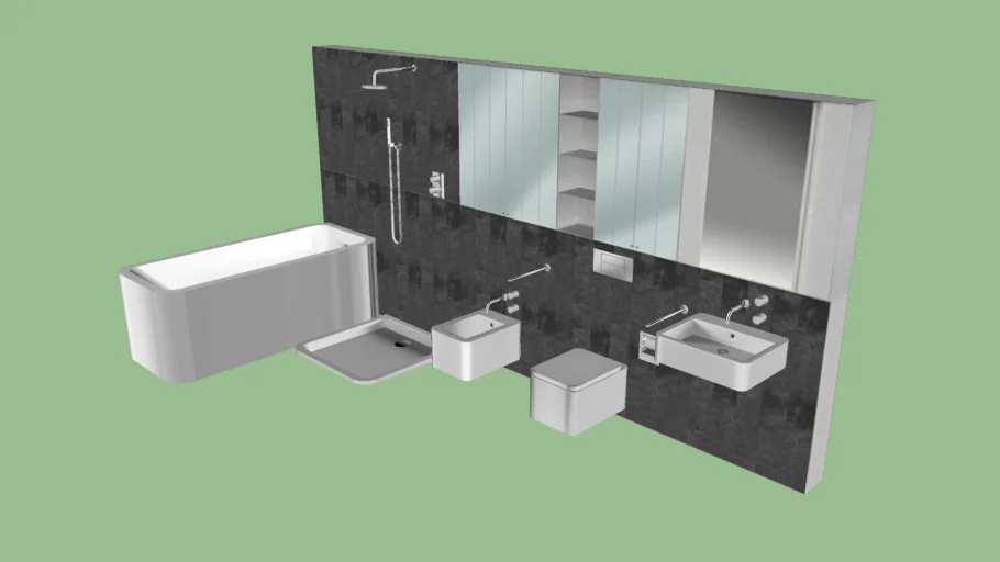 Roca Element, bathroom series (low poly) | 3D Warehouse