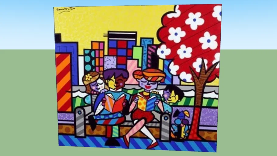 quadro Romero Britto | 3D Warehouse