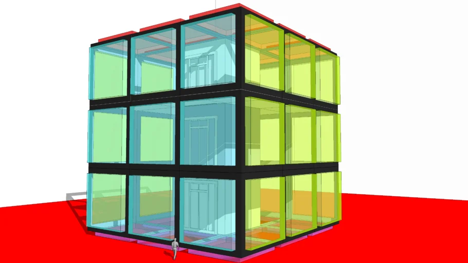 Rubix Cube Building | 3D Warehouse