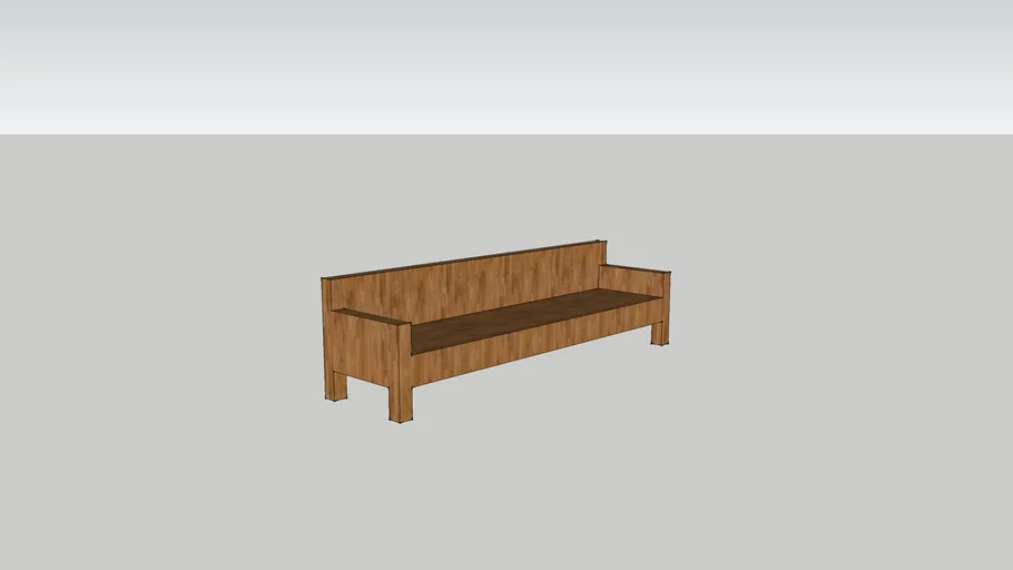 Wooden Bench | 3D Warehouse