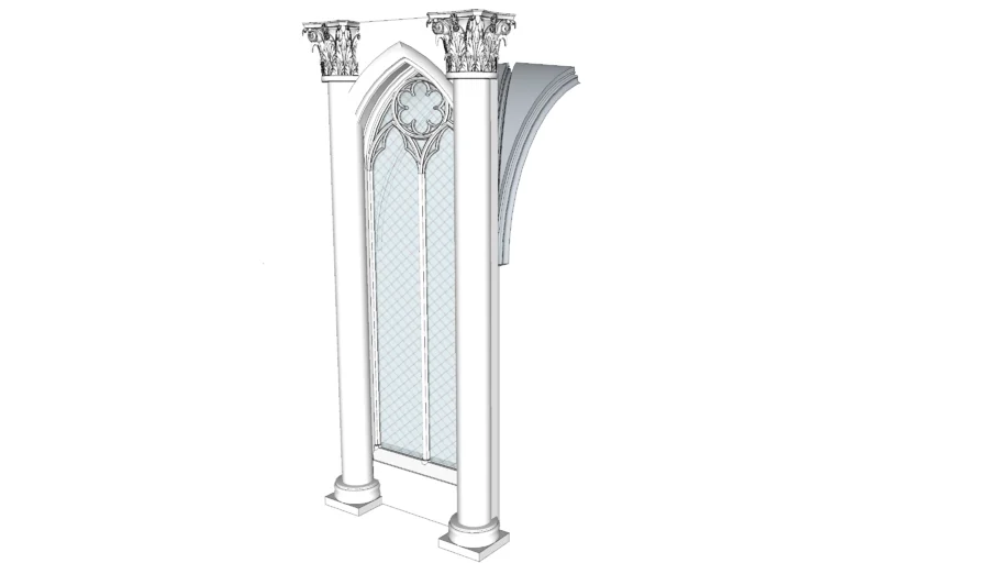Gothic Arch with victorian column By Amy Najm | 3D Warehouse